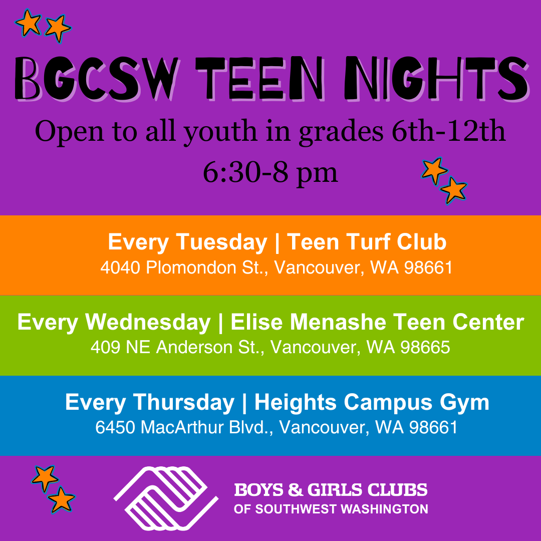 Teen Programs - Boys & Girls Clubs of Southwest Washington